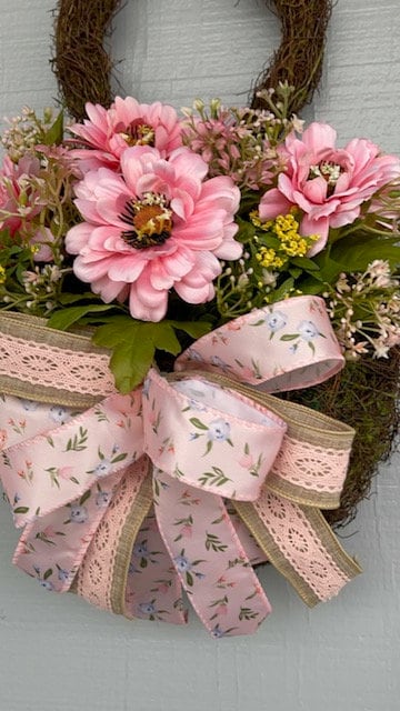 Easter Bunny, Floral Bunny Door Decor, Easter Door Hanger - Etsy