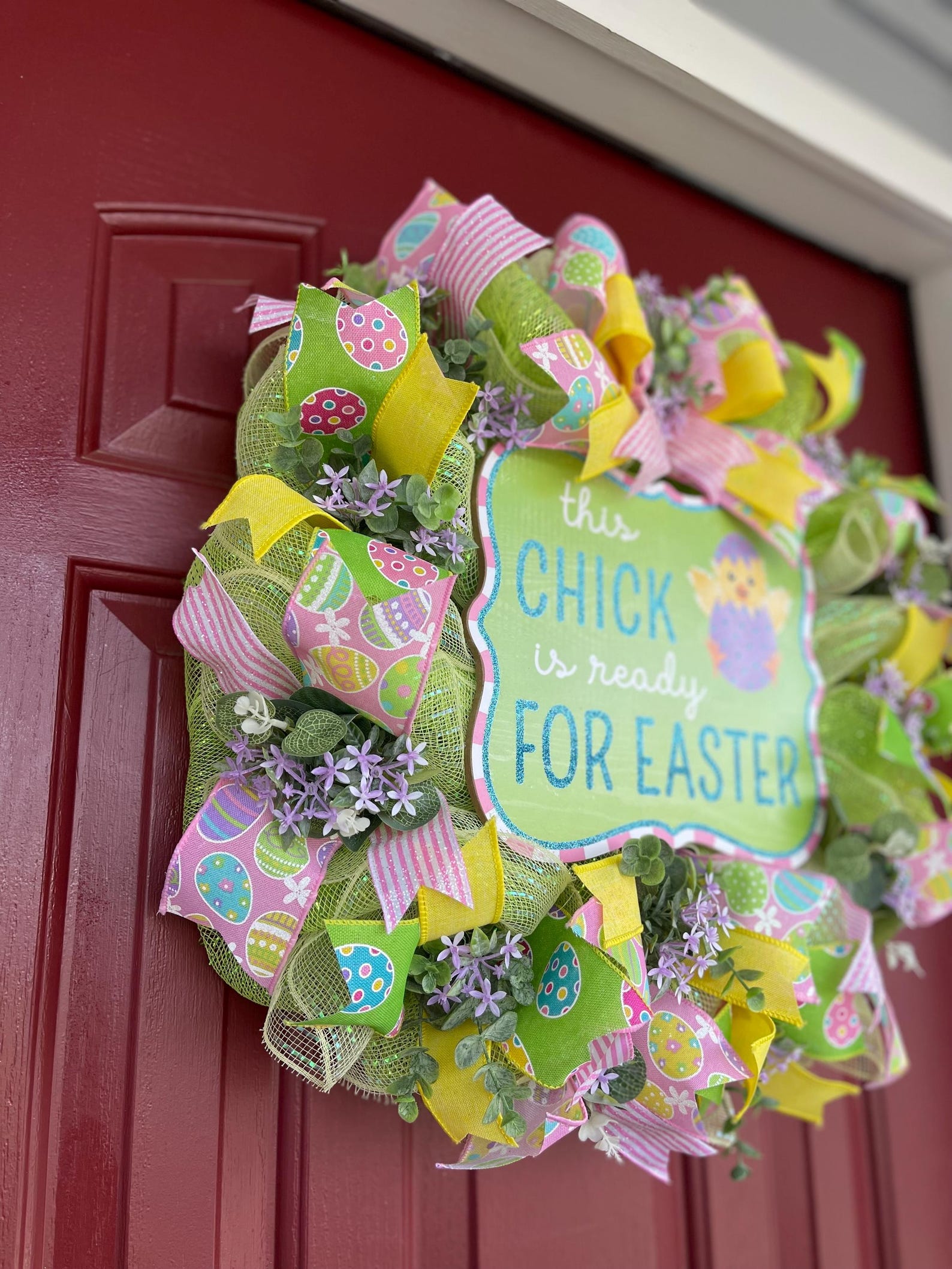 Easter Wreath, Easter Chick Wreath, Easter Decoration, Spring Wreath - Etsy
