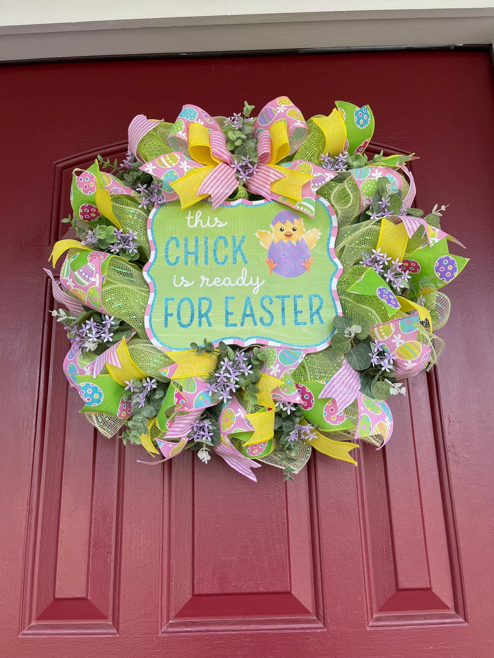 Easter Wreath, Easter Chick Wreath, Easter Decoration, Spring Wreath - Etsy