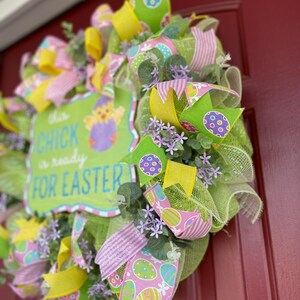Easter Wreath, Easter Chick Wreath, Easter Decoration, Spring Wreath - Etsy