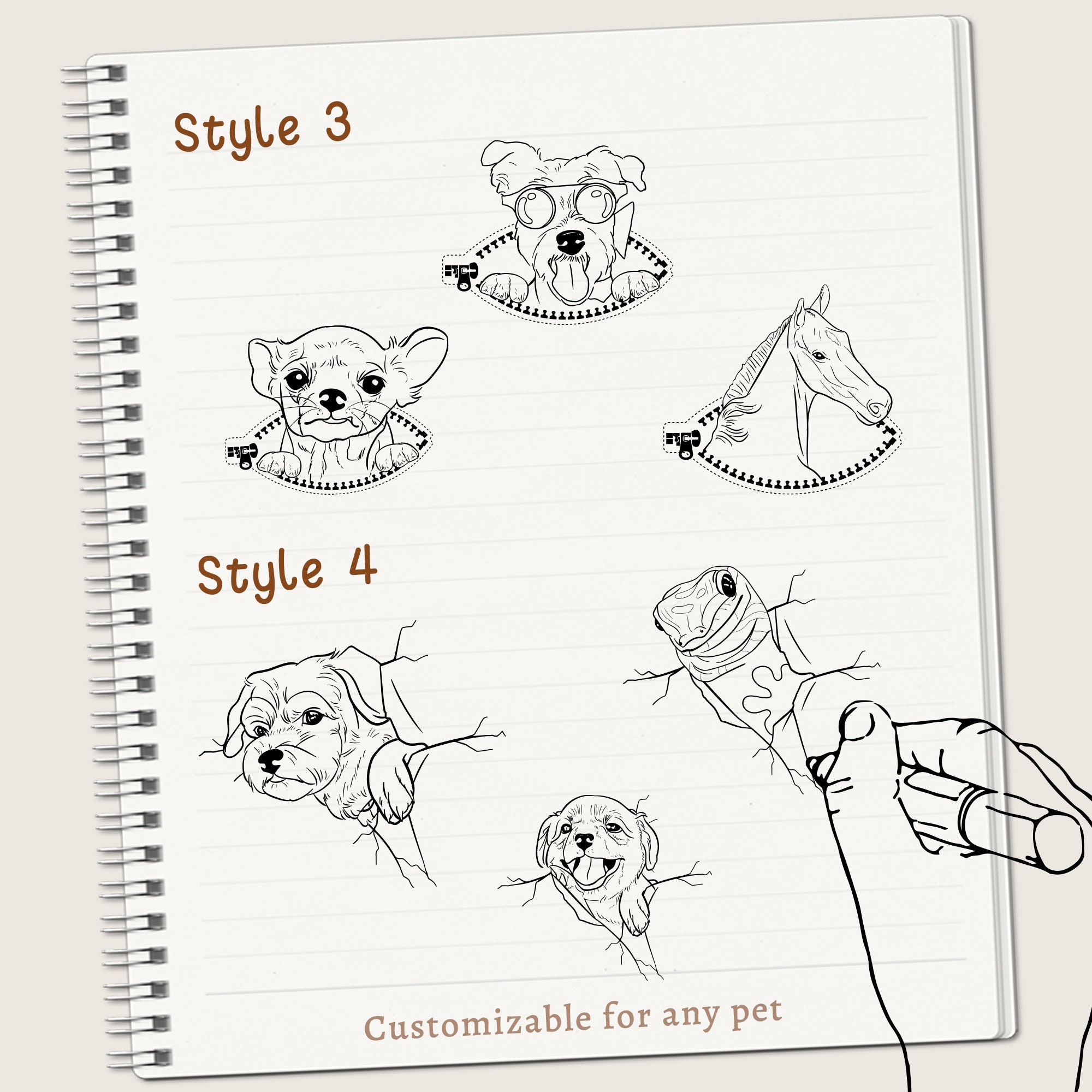 Custom Dog Portrait, Pet Tattoo Art Design, Line Dog Portrait, Line Art ...