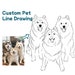Pet Portrait Multiple Pets, Dog Portrait, Custom Cat Portrait, Animal ...