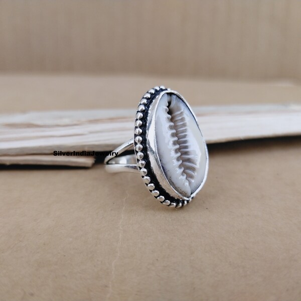 Cowrie Shell Ring - Etsy