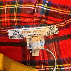 Vintage 70s Kinloch Anderson Red Plaid Made in Scotland Kilt - Etsy