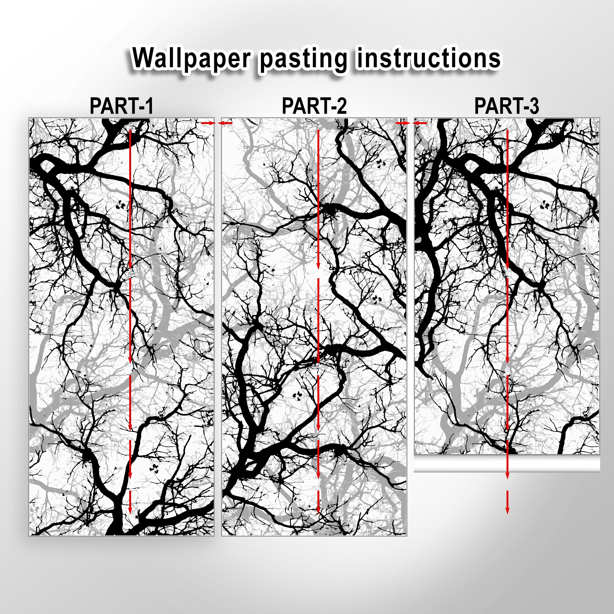 Dry Painting Wallpaper, Black White Gray Wallpaper, Abstract Wallpaper ...