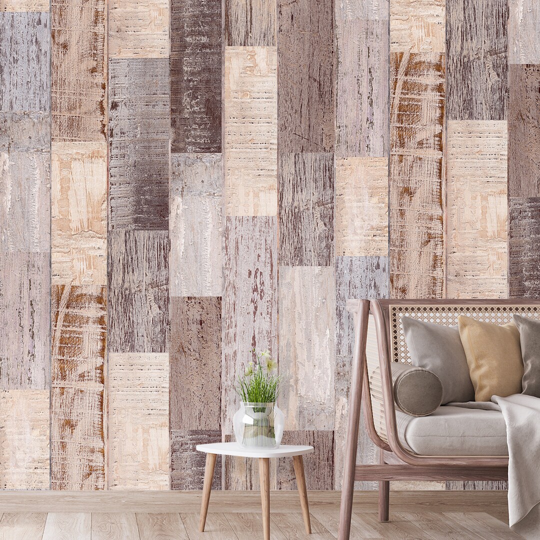 Wood Pattern Wallpaper, Rectangular Wood Pattern, Soft Wood Pattern ...