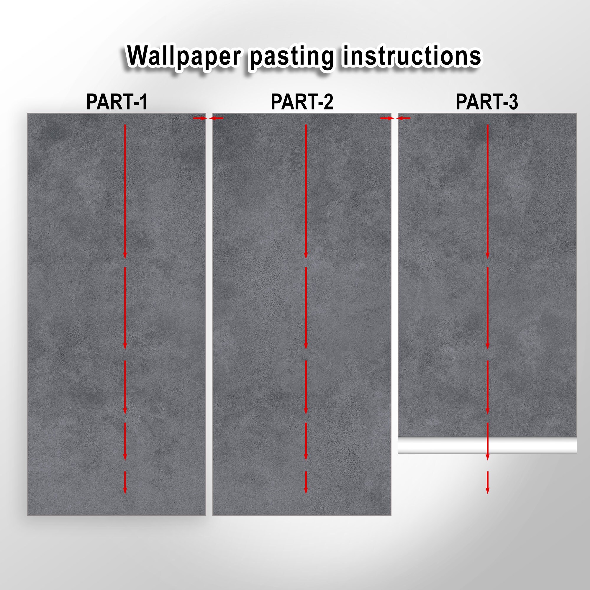 Anthracite Wallpaper, Dark Gray Color, Textured Plaster Pattern ...