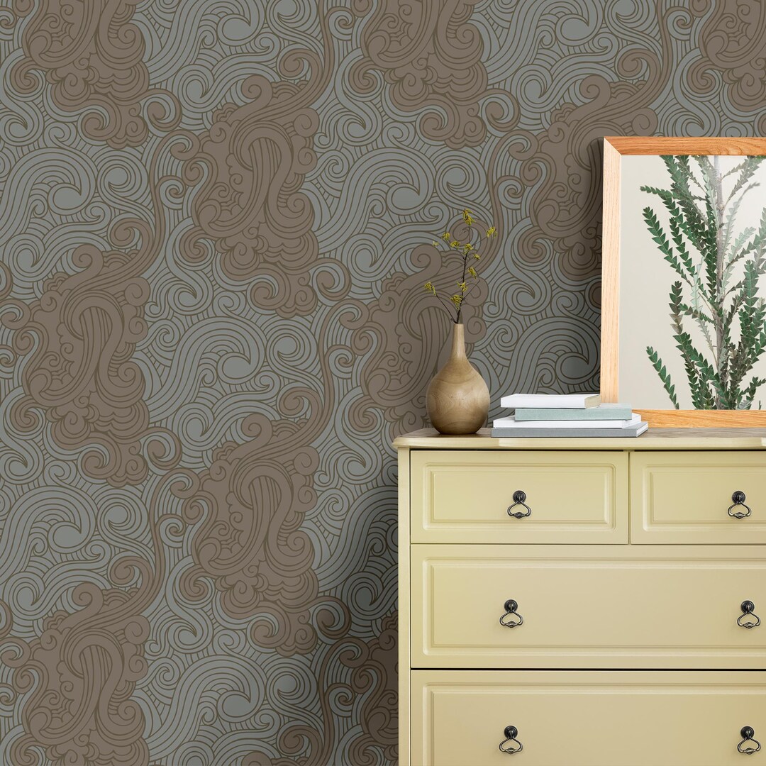 Minimalist Wallpaper, Modern Abstract Wallpaper, Home Decor, Wall Art ...