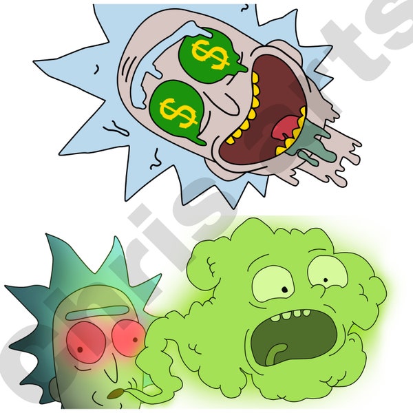 Rick Morty Drawing - Etsy