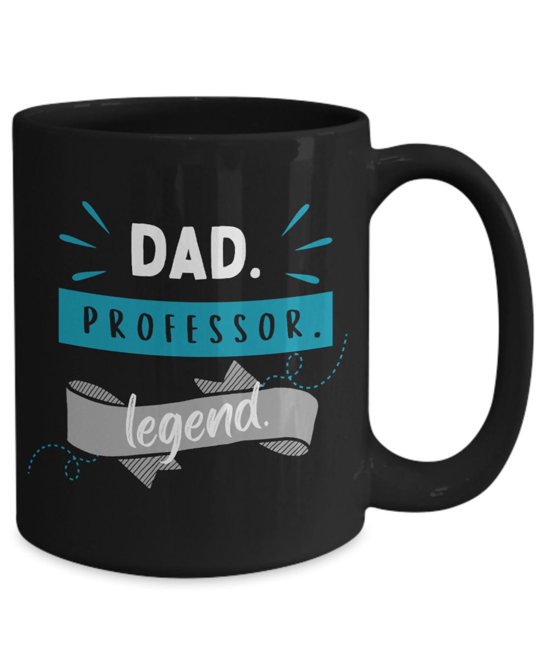 Professor Gift, Dad Professor Legend Father's Day Mug Black, Funny ...