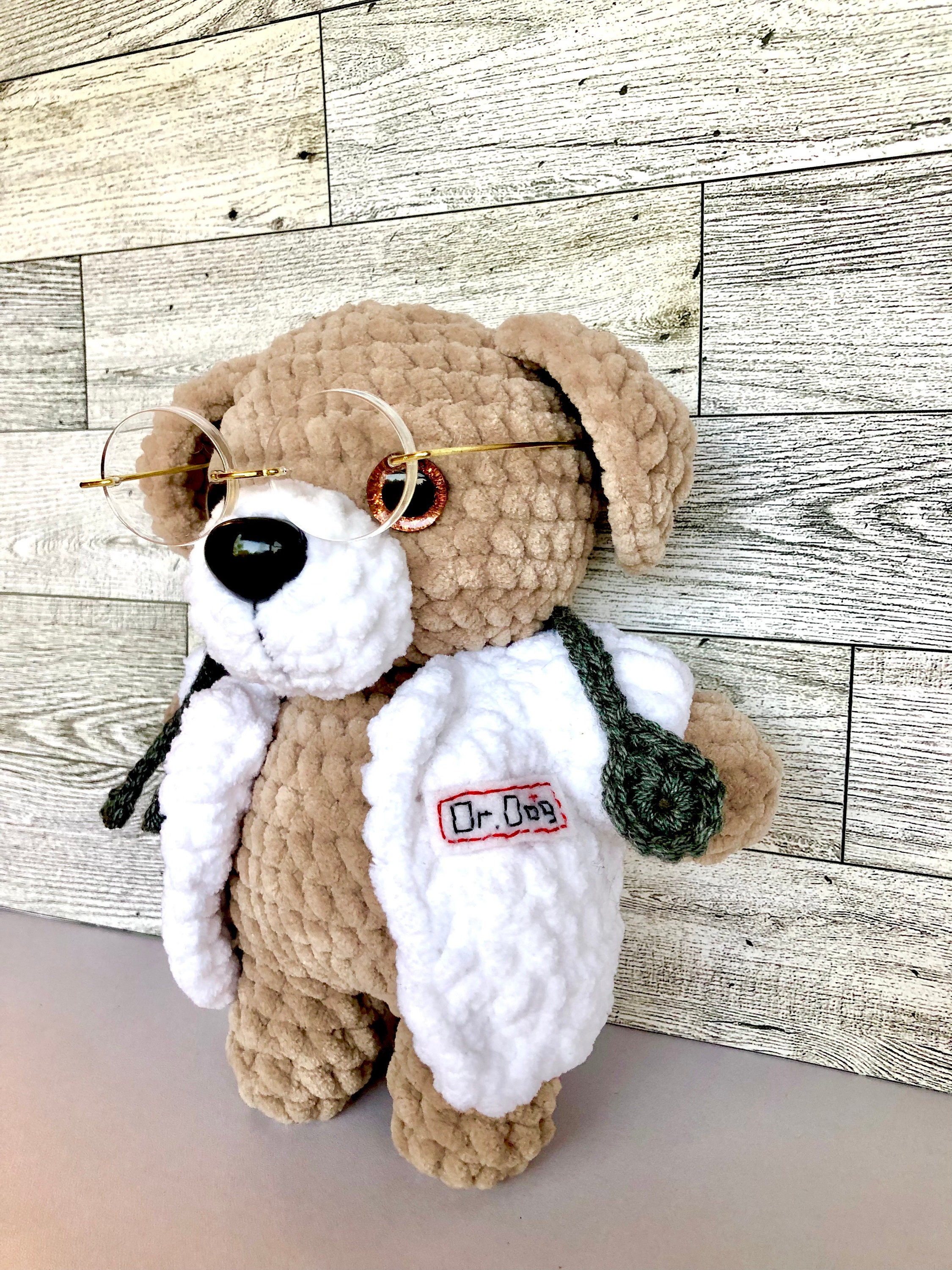 Doctor Dog Crochet Pattern. Amigurumi Dog Pattern. Toy Plushie Pattern ...