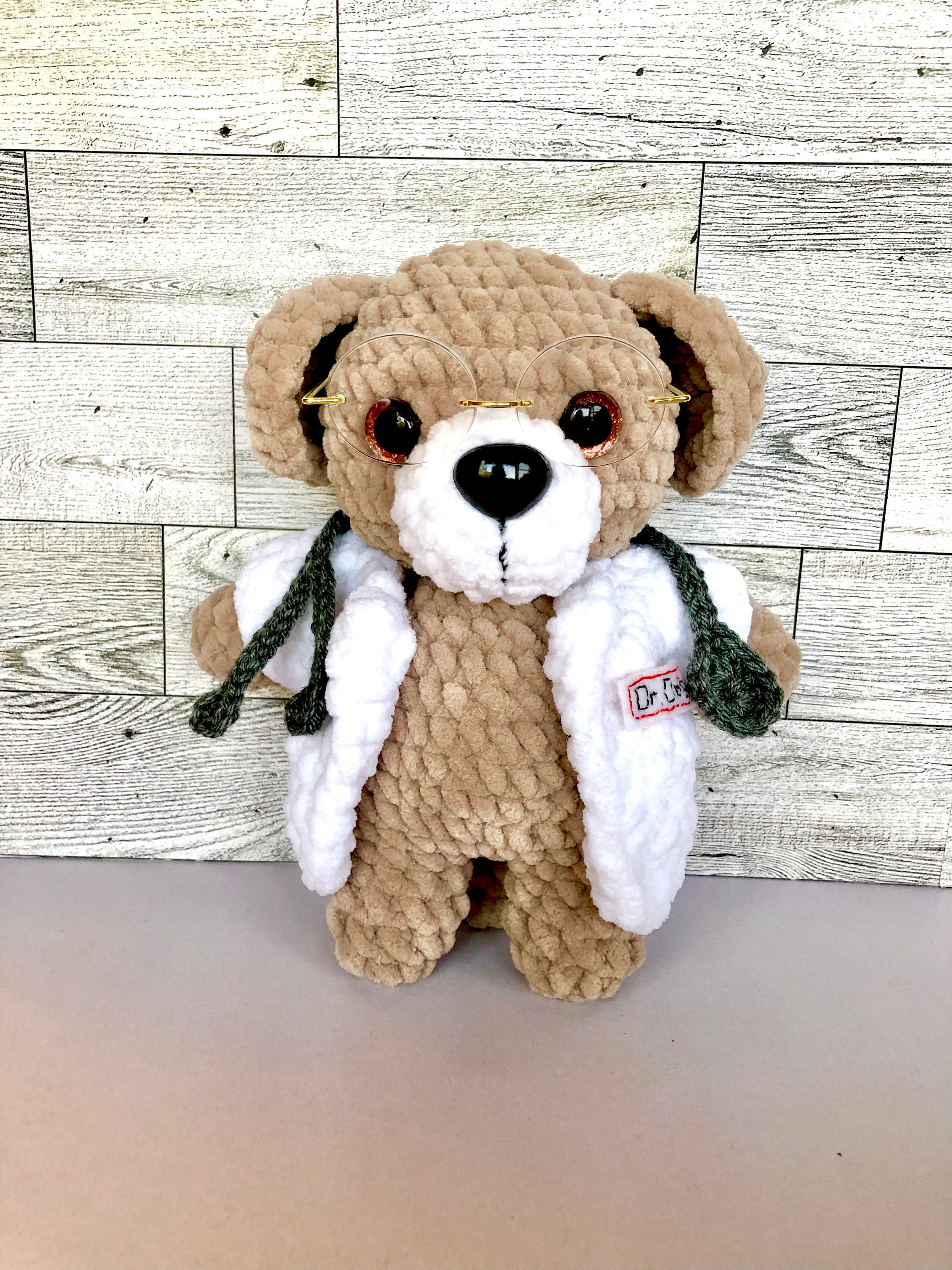 Doctor Dog Crochet Pattern. Amigurumi Dog Pattern. Toy Plushie Pattern ...