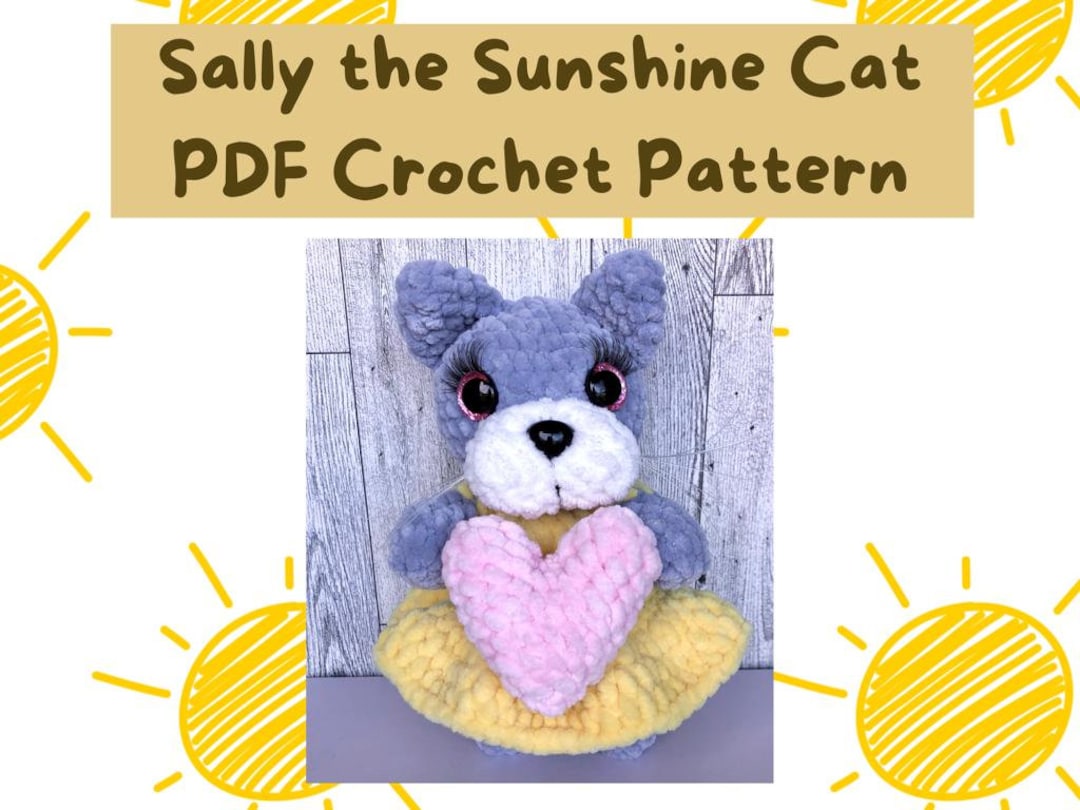 Crochet Cat Pattern. Crochet Cat Girl Pattern. Crochet Cat. Sally the ...
