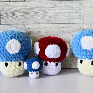 Mario Mushroom Crochet Pattern Mushroom Plush Toadstool Crochet Pattern ...