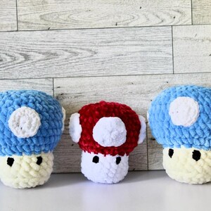 Mario Mushroom Crochet Pattern Mushroom Plush Toadstool Crochet Pattern ...