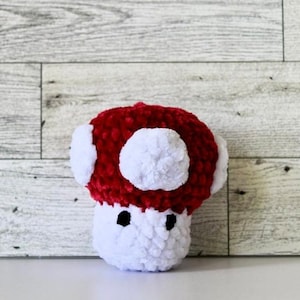 Mario Mushroom Crochet Pattern Mushroom Plush Toadstool Crochet Pattern ...