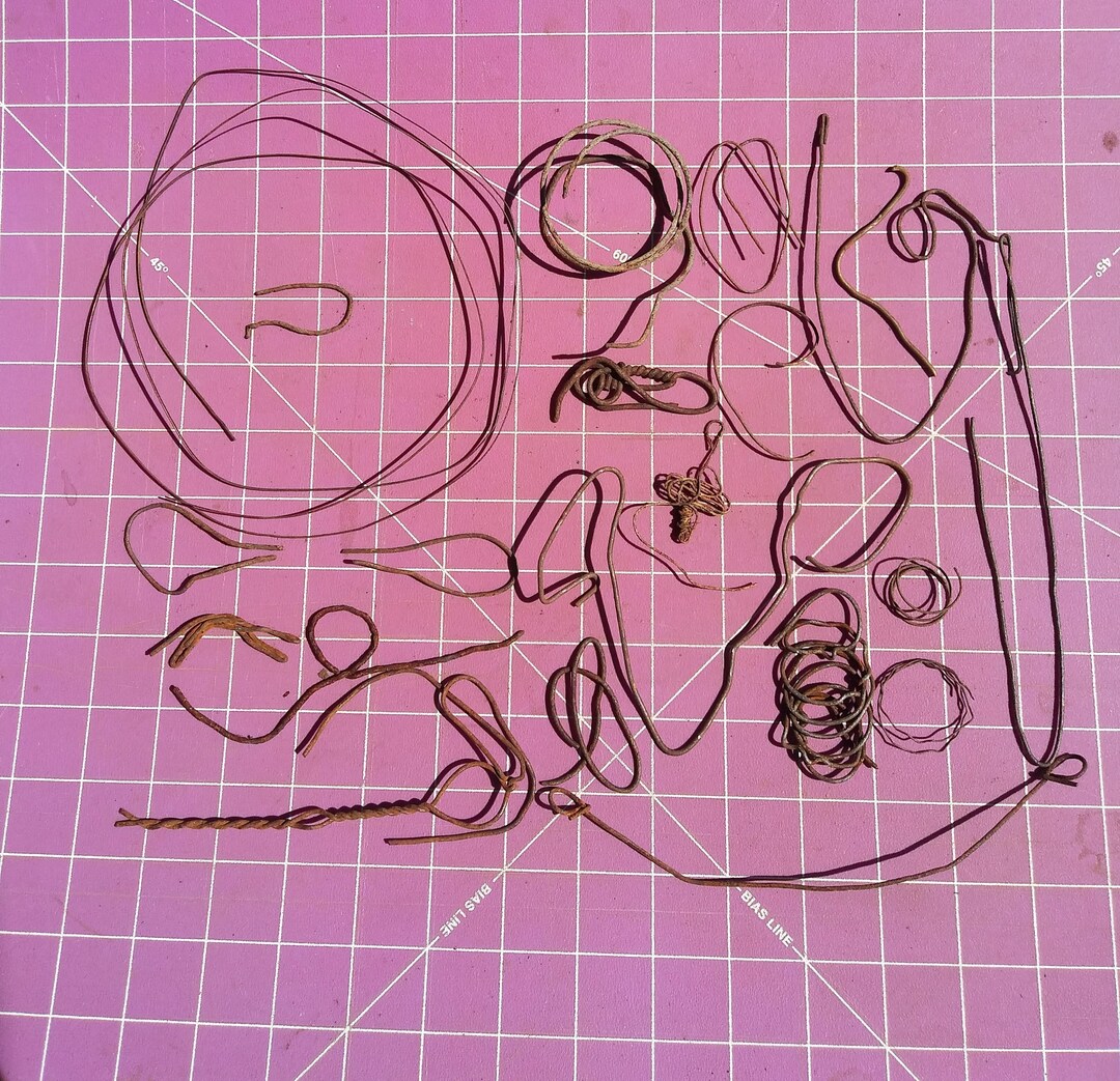 21 Rusty Wire Pieces Twisted Altered Art Assemblage Sculpture Supplies ...