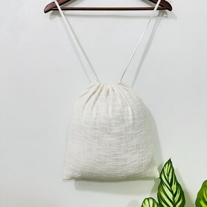 White Potli Bag | Reusable Drawstring Pouch, Lightweight Handmade Bag ...