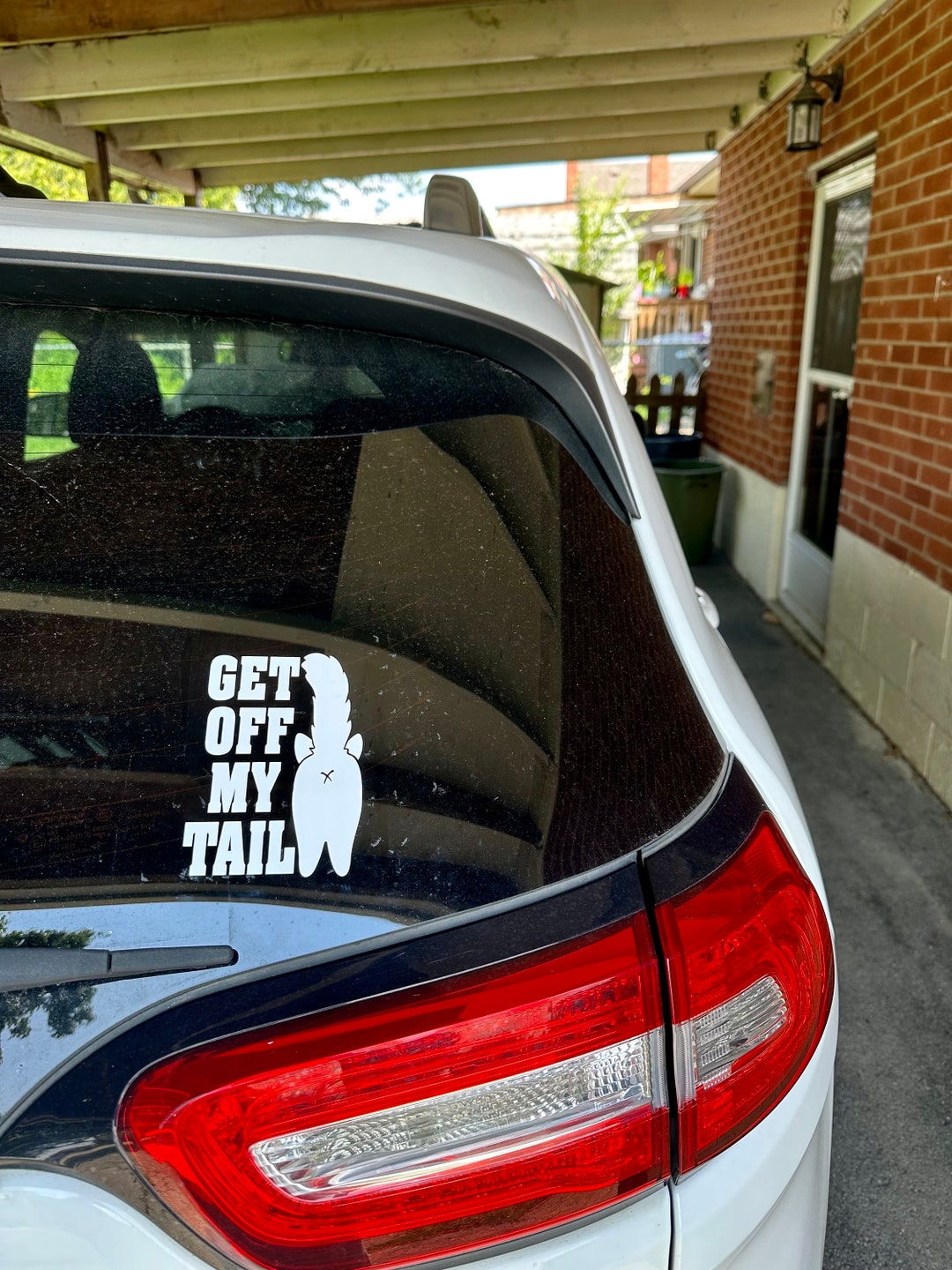 Get off My Tail Car Sticker | Car Sticker | Car Decal | Bumper Sticker ...
