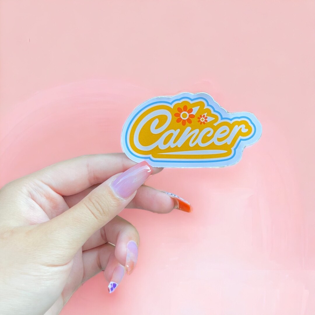 Cancer Zodiac Sticker Zodiac Sign Sticker Paper Sticker - Etsy