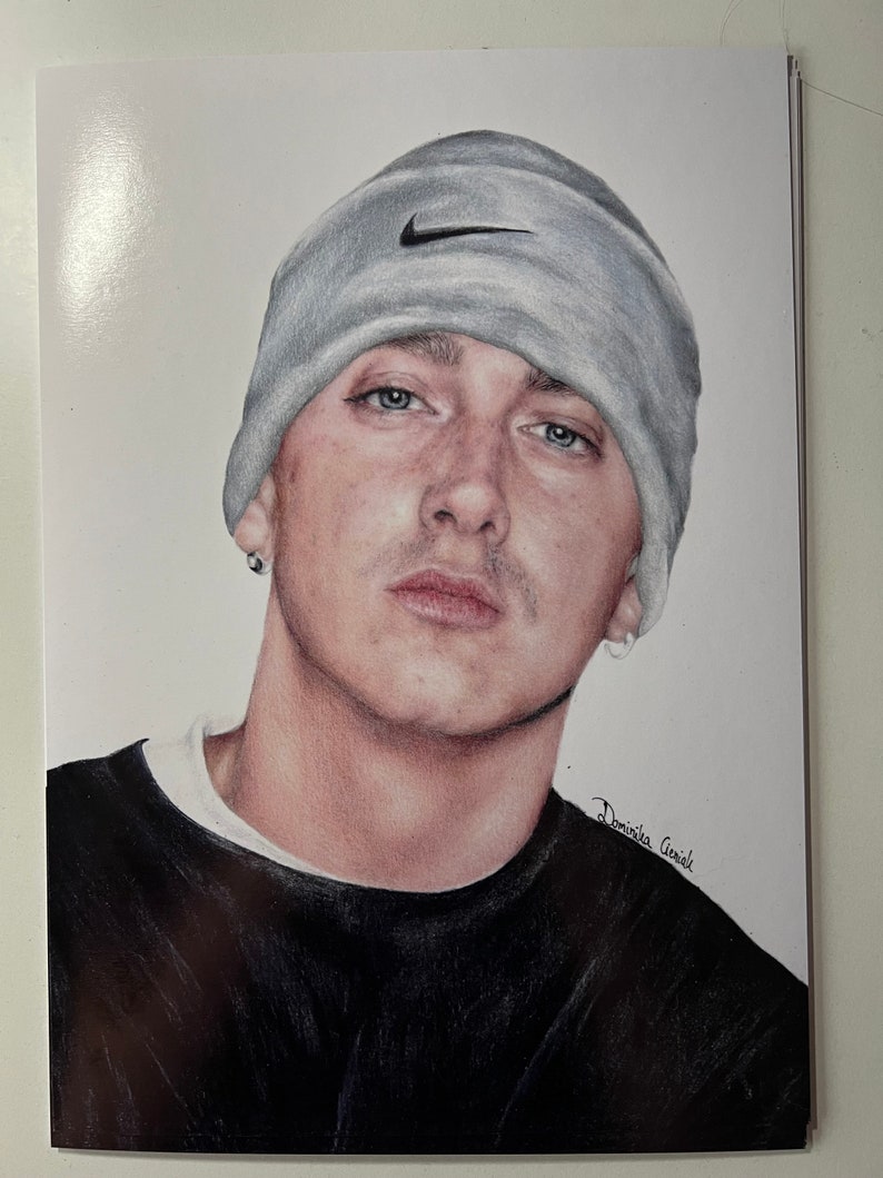 Eminem Drawing Printed Copy - Etsy
