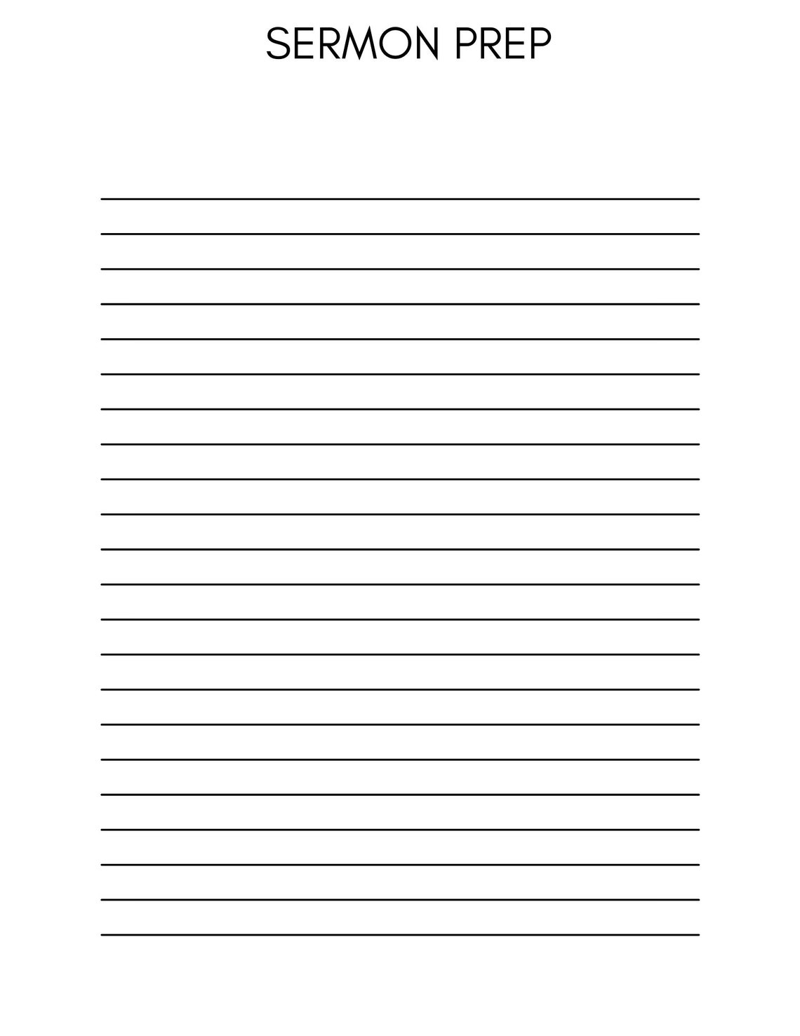 Sermon Prep/planner - Etsy