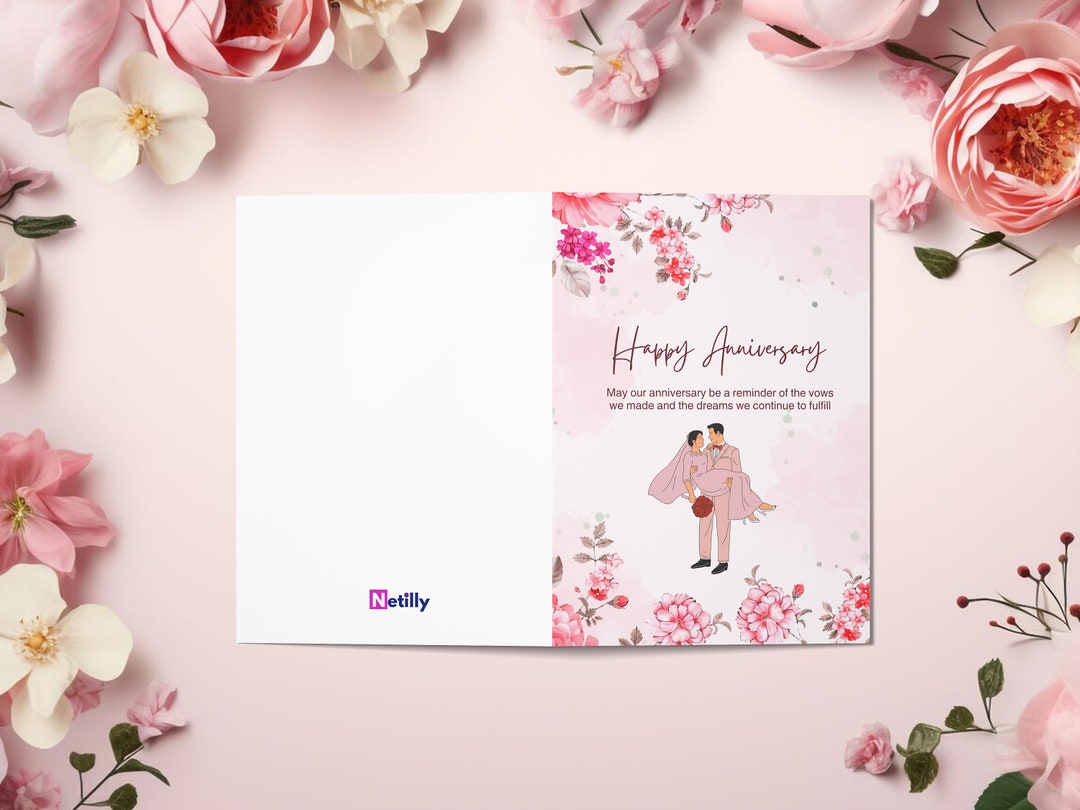 Romantic Printable Card for Couples, Instant Love Postcard Download ...