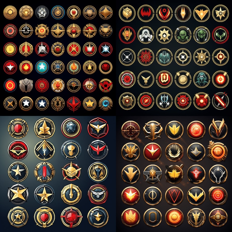 Super Hero Icon and Emblem Super Pack - Etsy