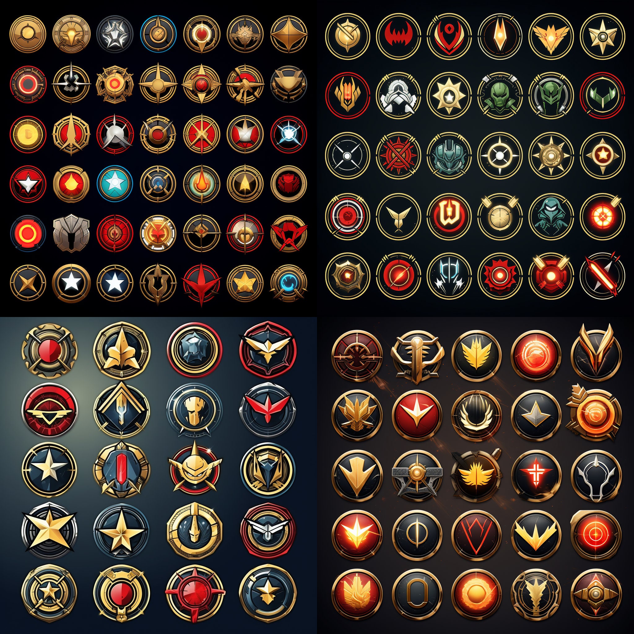 Super Hero Icon and Emblem Super Pack - Etsy