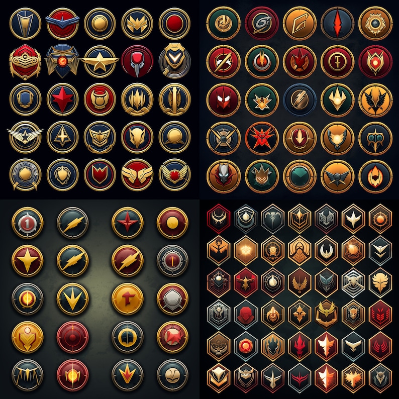Super Hero Icon and Emblem Super Pack - Etsy
