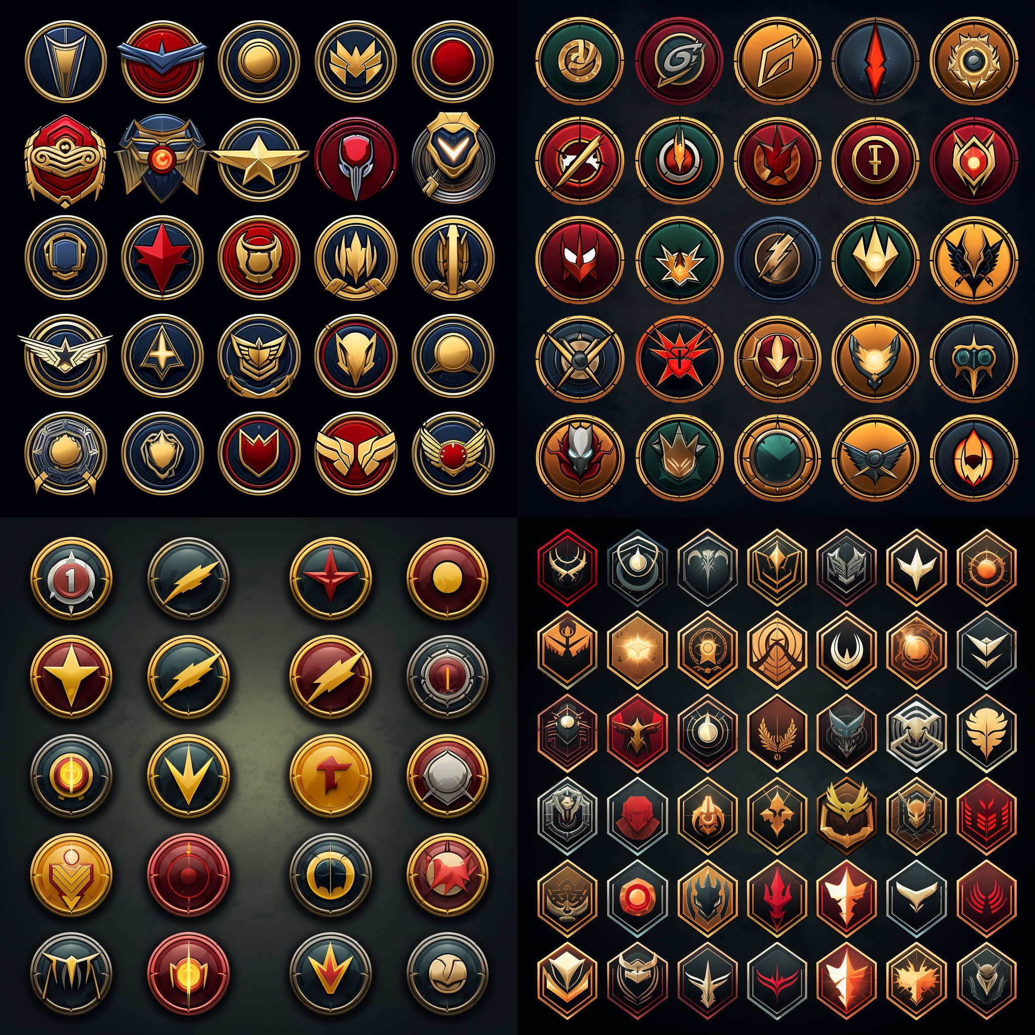 Super Hero Icon and Emblem Super Pack - Etsy