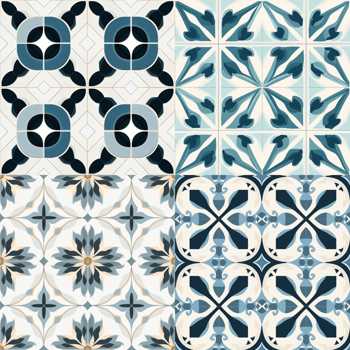 60 Seamless Mosaic Tile Pattern Digital Bundle Digital Papers Printable ...