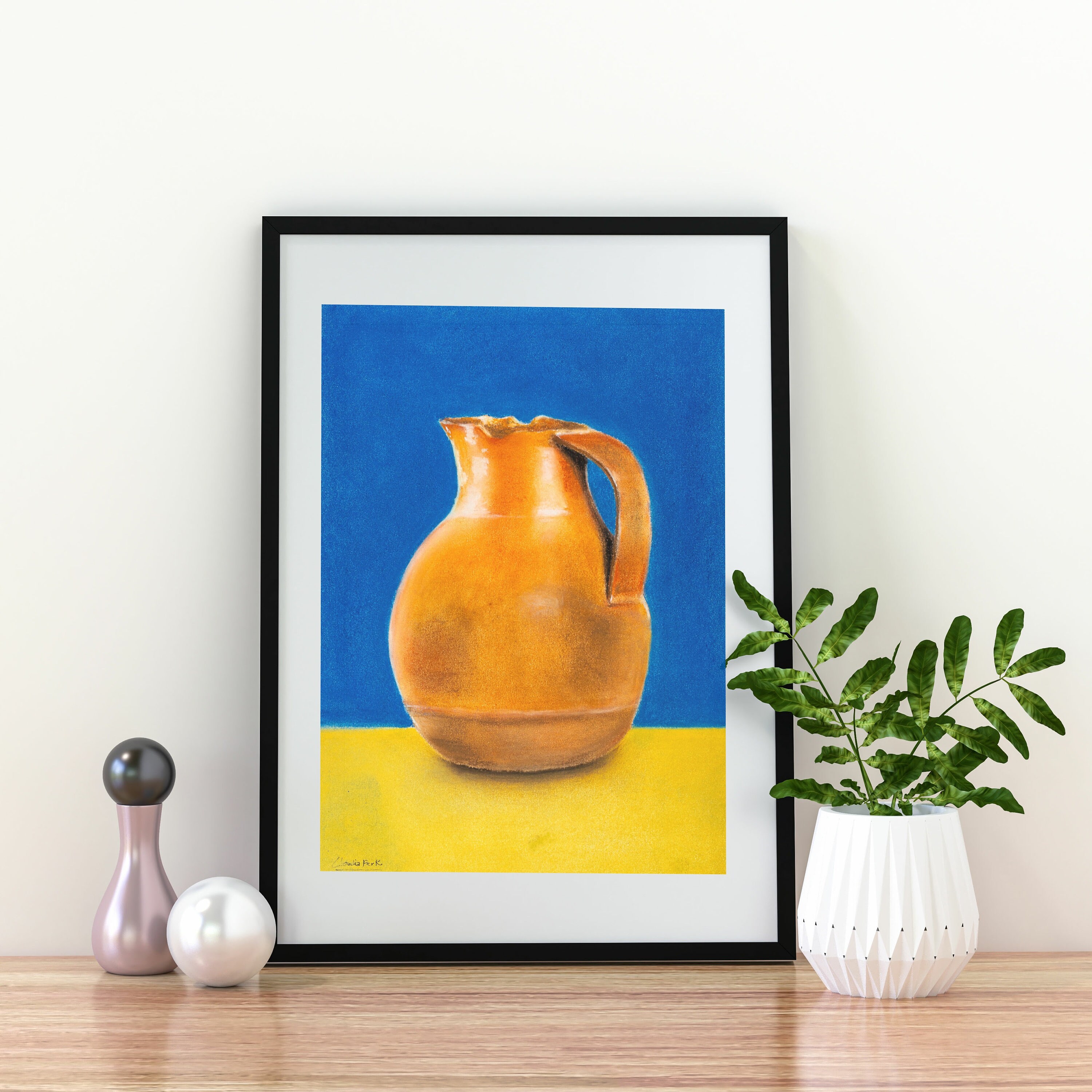 Clay Jar Art Painting,printable Original Clay Jar,clay Jar Kitchen ...
