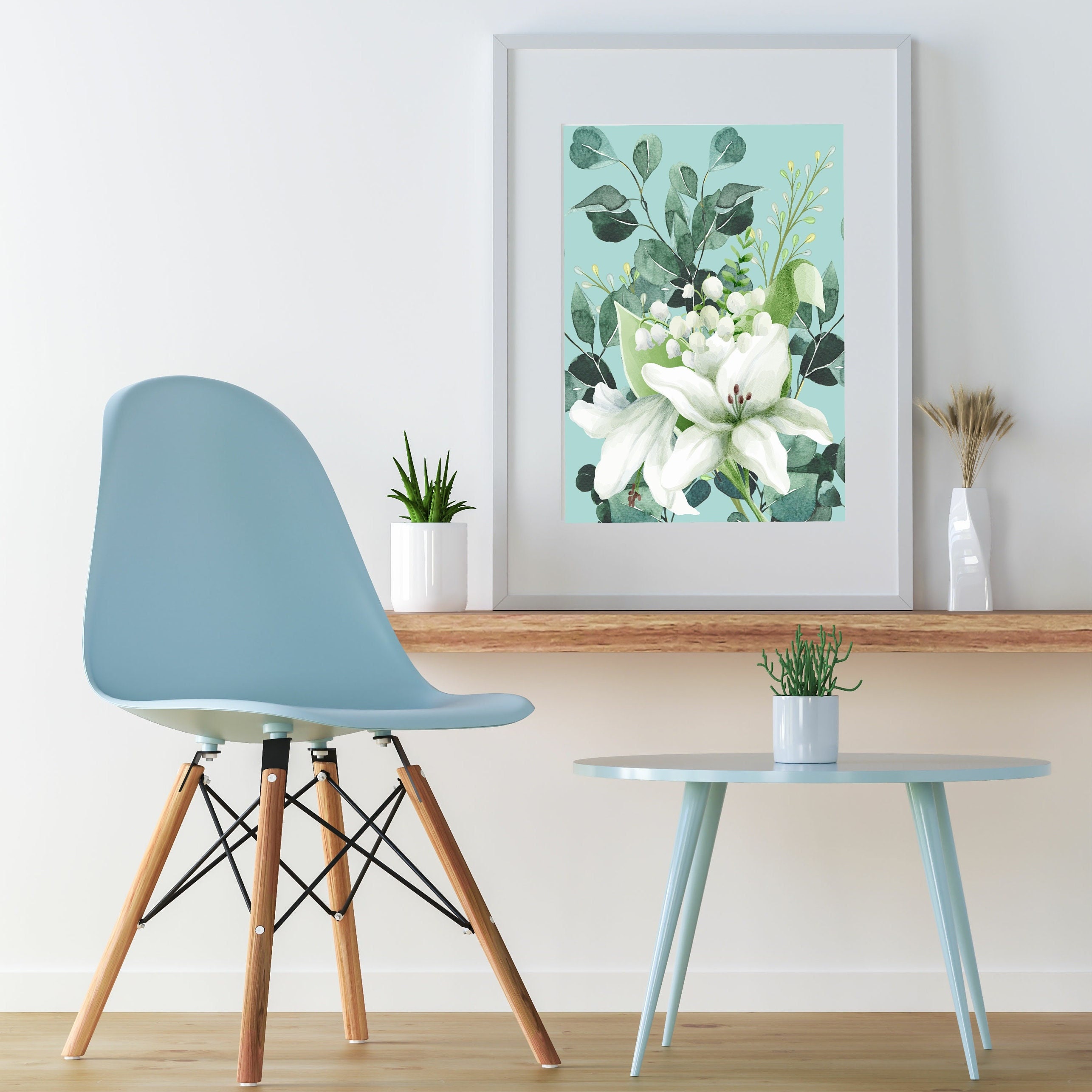 Lily Art, Lilies Artwork, Watercolor Painting, Spring Flowers Art Print ...