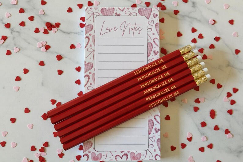 Personalized Valentine Pencils | Non Candy Classroom Valentines ...