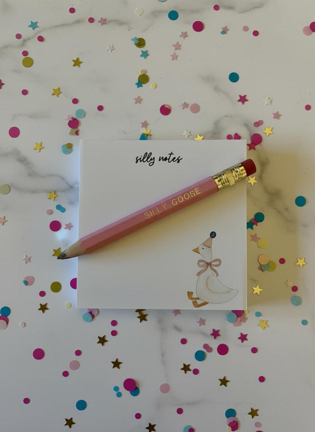 Personalized Silly Goose Golf Pencils With Notepads | Party Favor Set ...