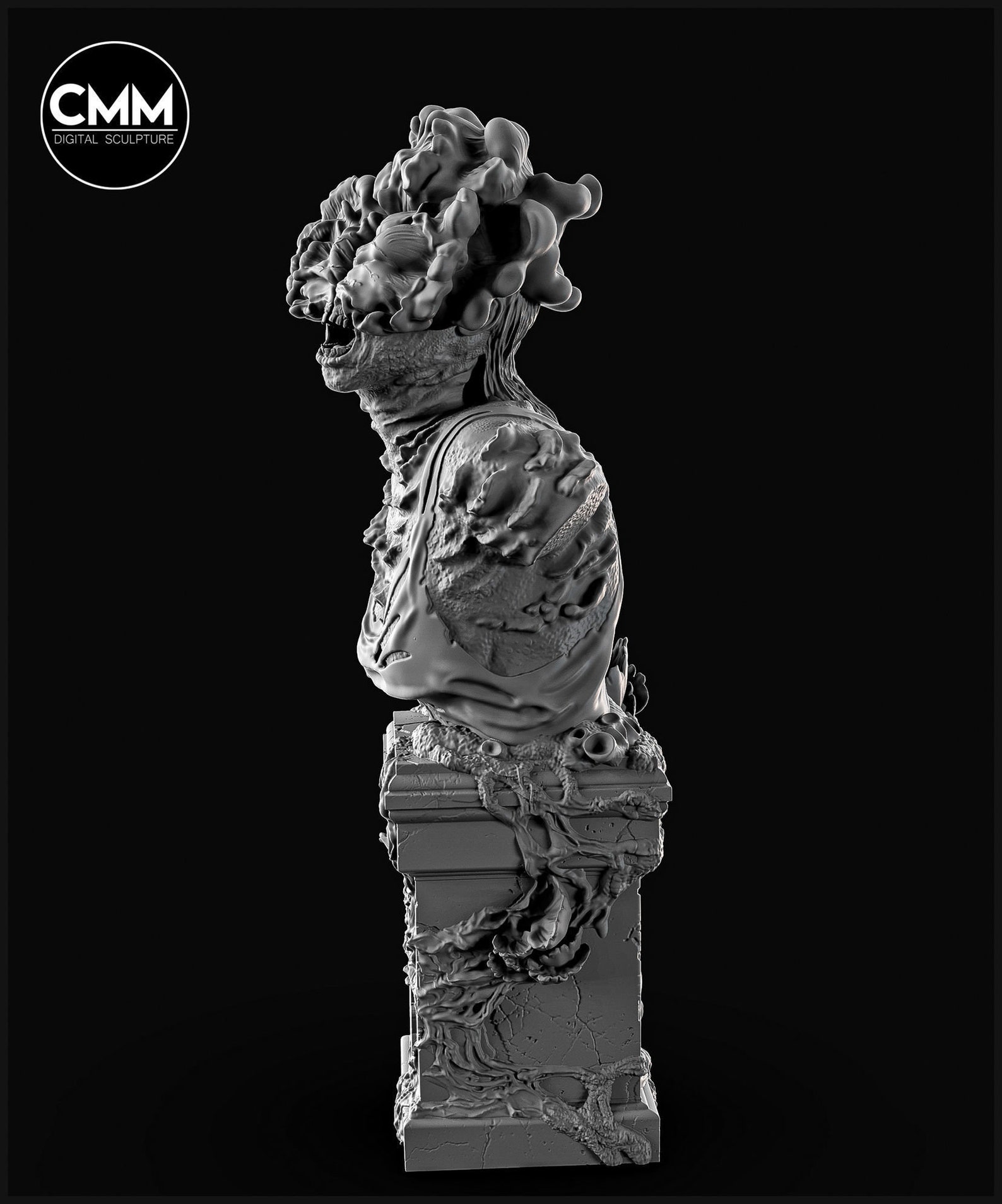 Custom Clicker Last of Us 3D Print Bust Sculpture Figure 0.3 - Etsy