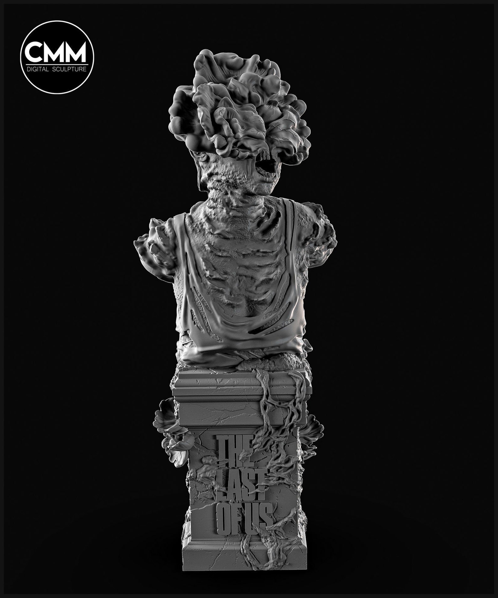 Custom Clicker Last of Us 3D Print Bust Sculpture Figure 0.3 - Etsy