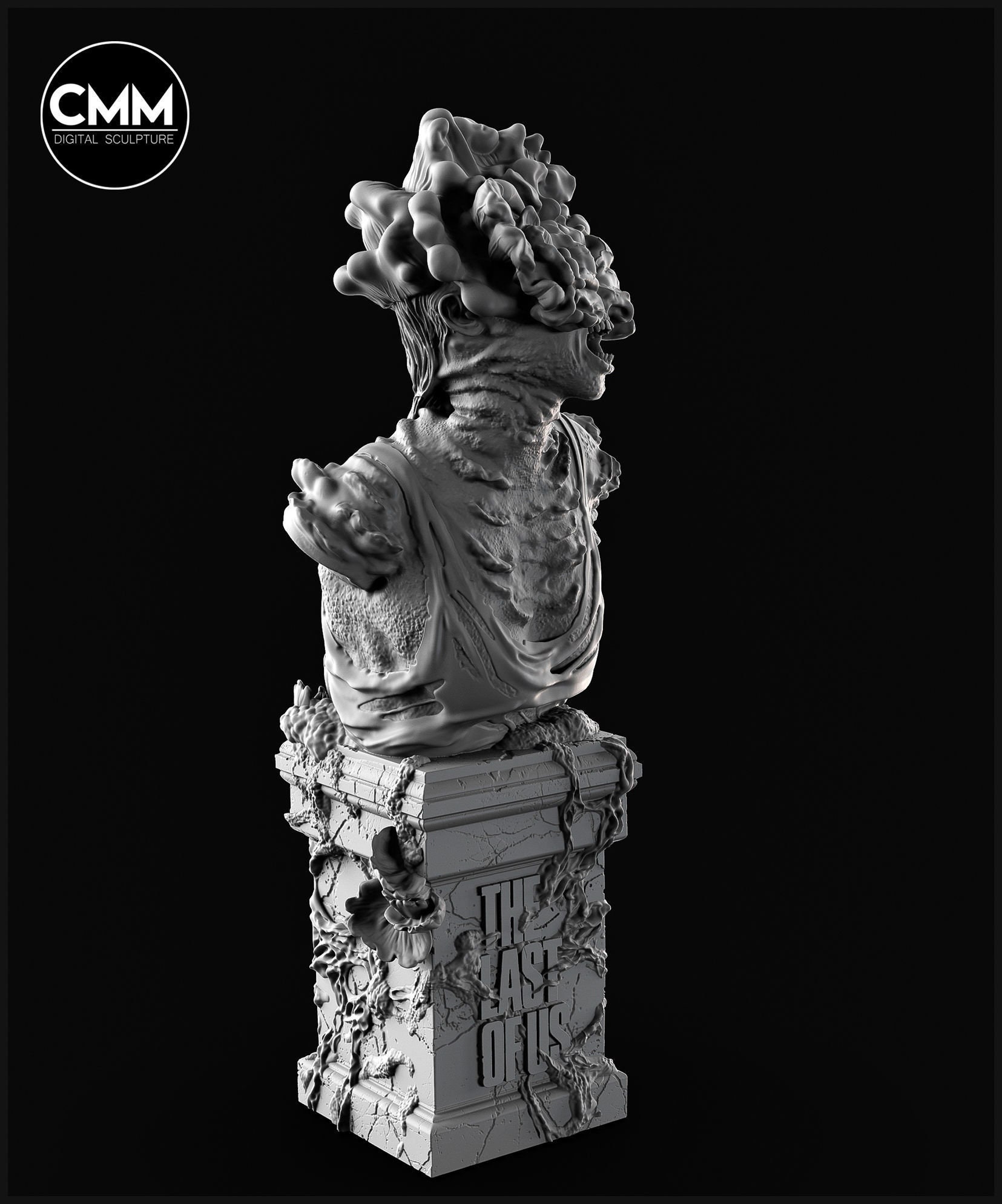 Custom Clicker Last of Us 3D Print Bust Sculpture Figure 0.3 - Etsy
