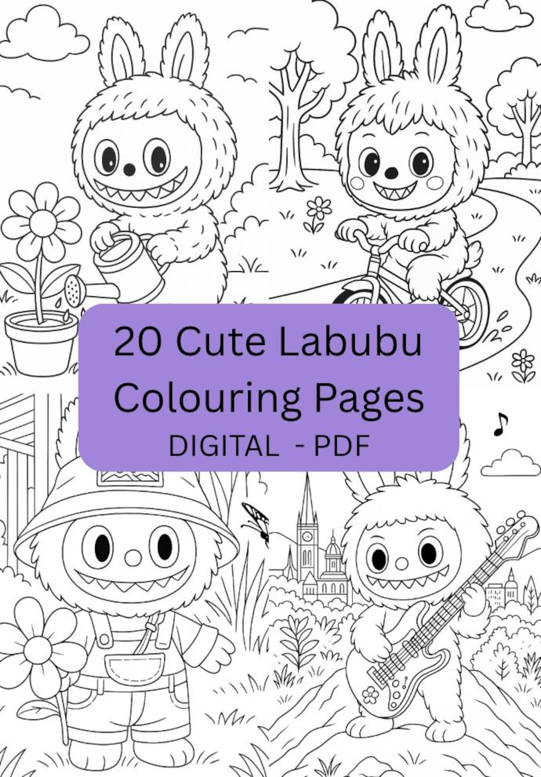 Colour Your Labubu | 20 Labubu Colouring Pages | Kids & Adults ...