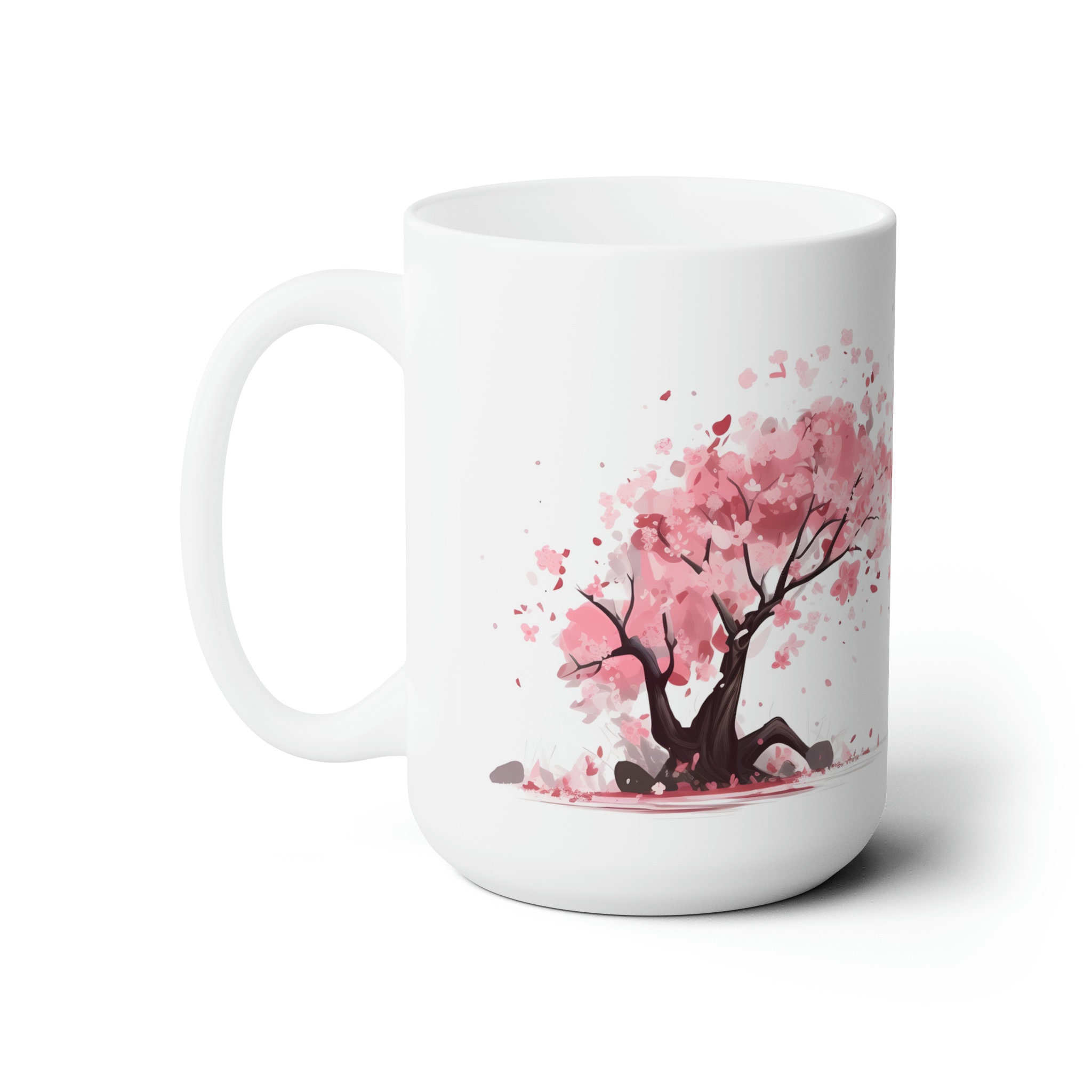 Cherry Blossom Coffee Mug, Tree Tea Cup, Large Mug, Nature Lover Gift ...