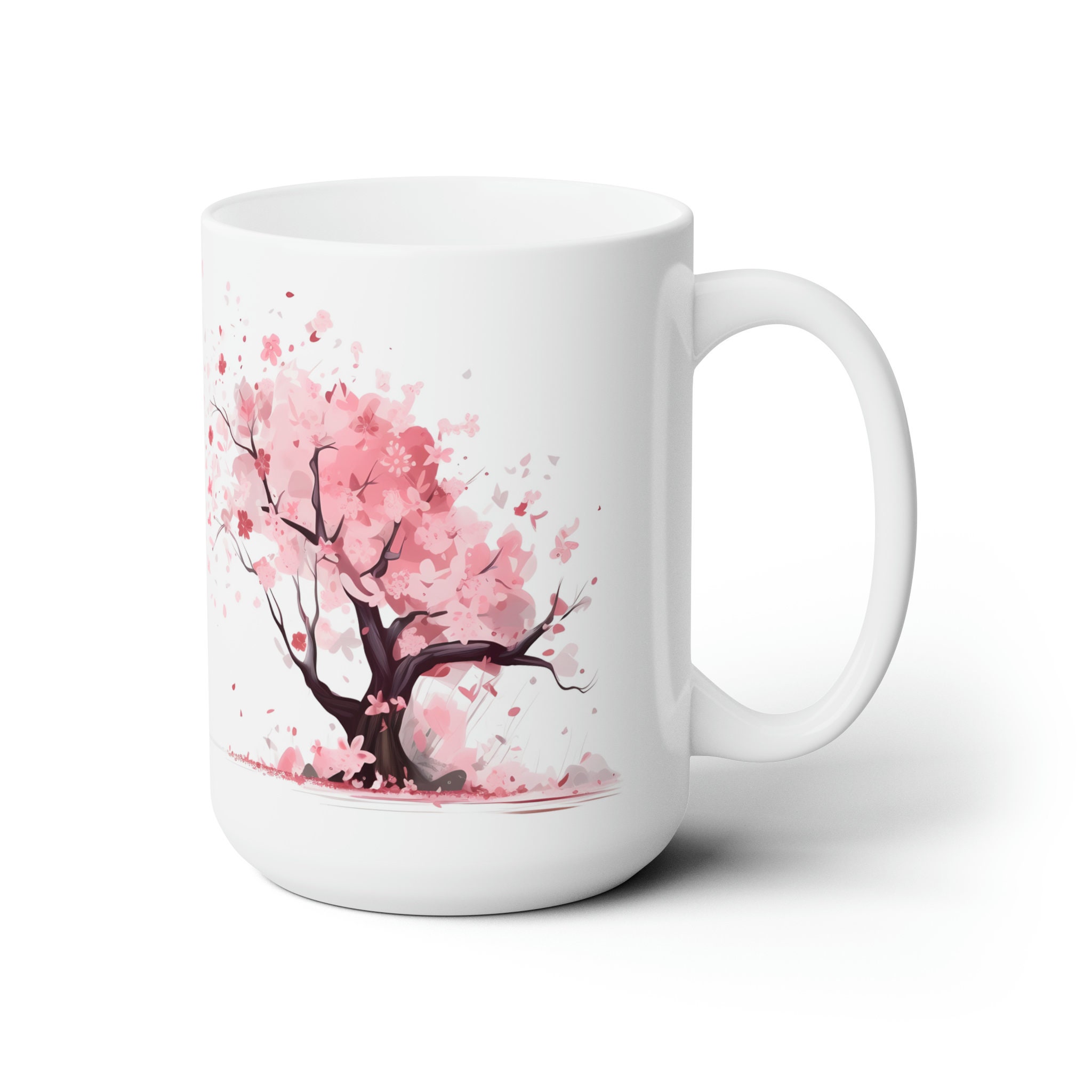 Cherry Blossom Coffee Mug, Tree Tea Cup, Large Mug, Nature Lover Gift ...
