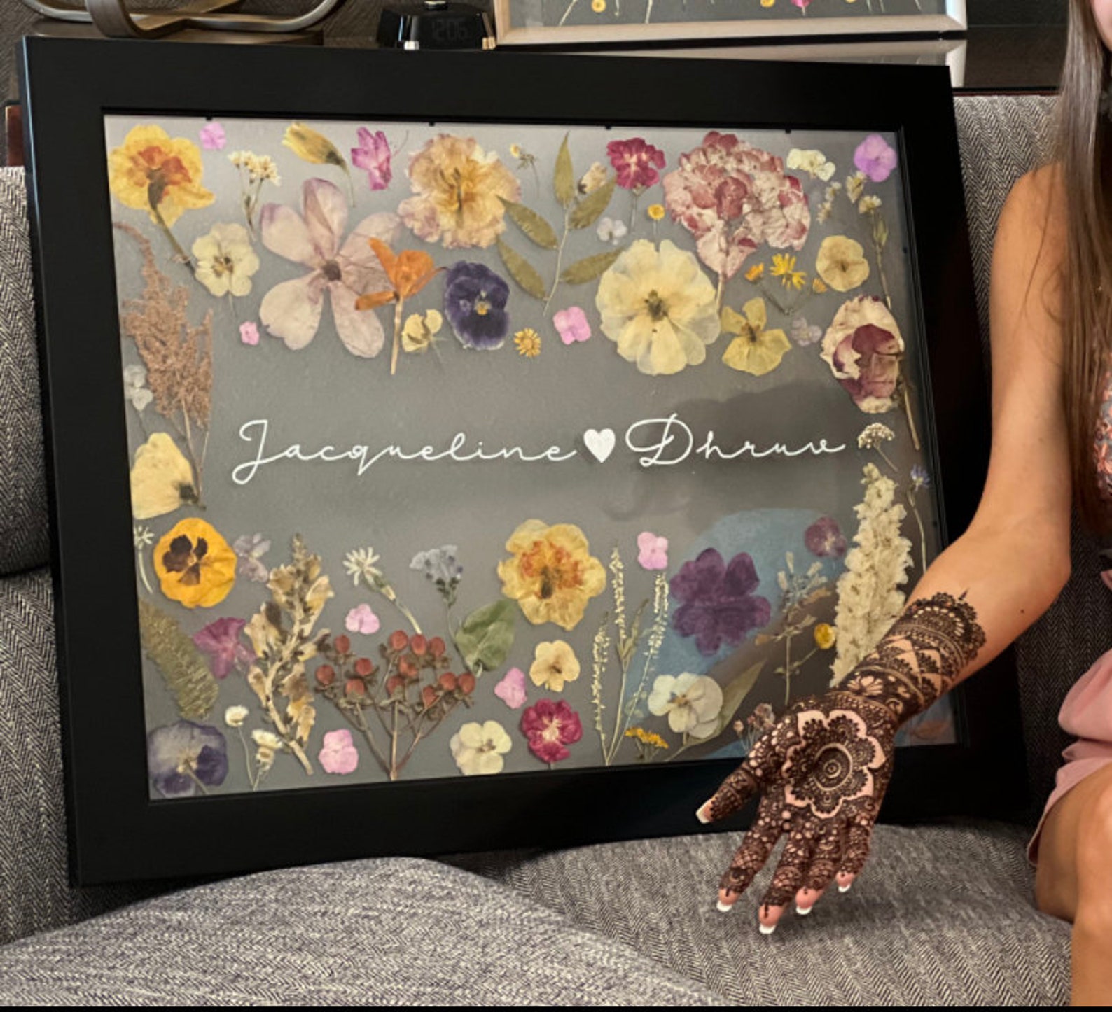 Pressed Flower Custom Wedding Sign - Etsy