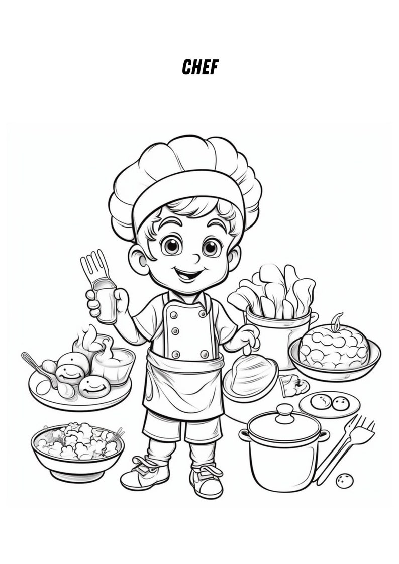 21 Jobs Printable Digital Coloring Pages Made for Kids Perfect Kids ...