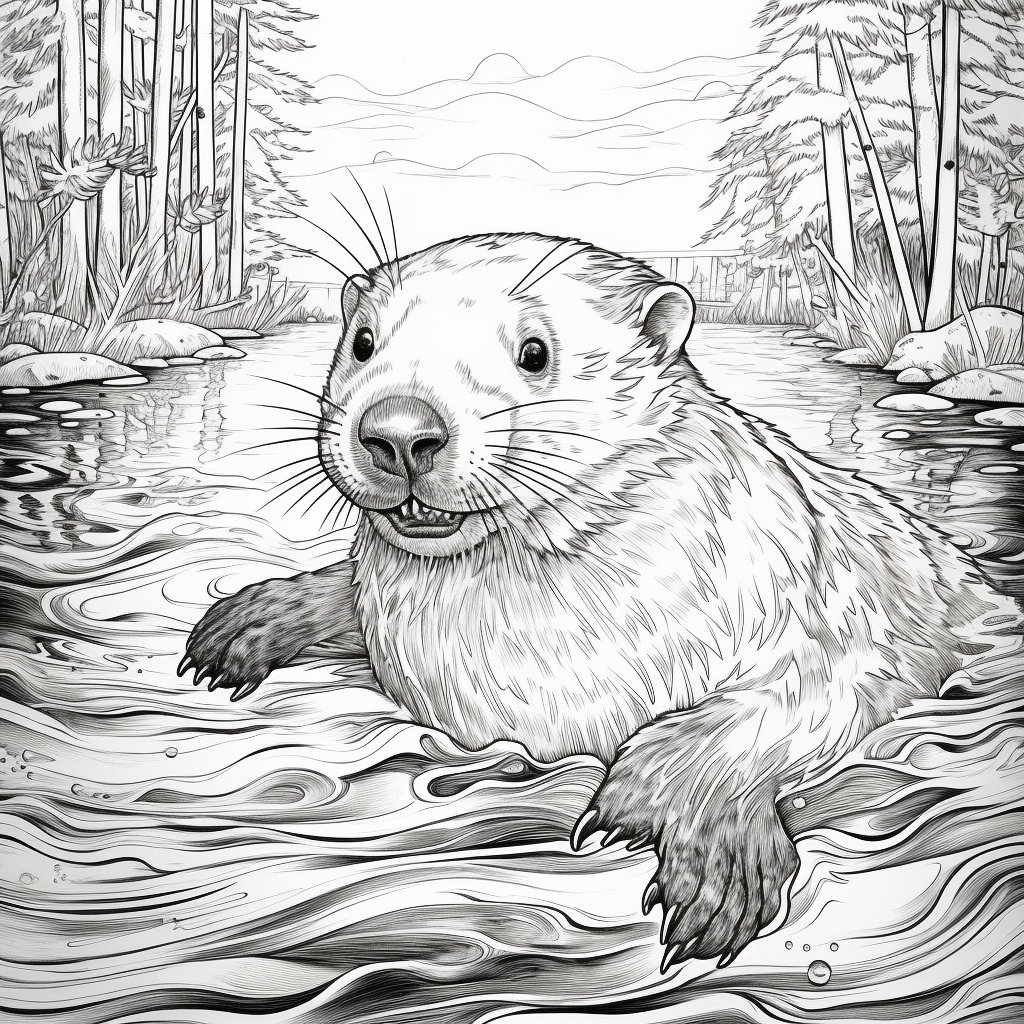 North American Wildlife Coloring Pages - Etsy