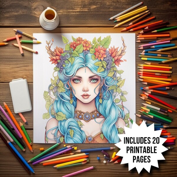 Goddess Coloring - Etsy