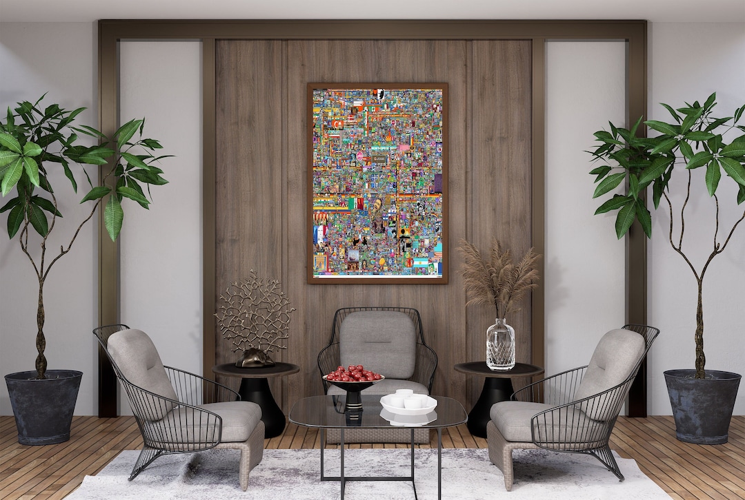 Reddit Canvas Wall Art Pixel Art Fashion Print Place - Etsy