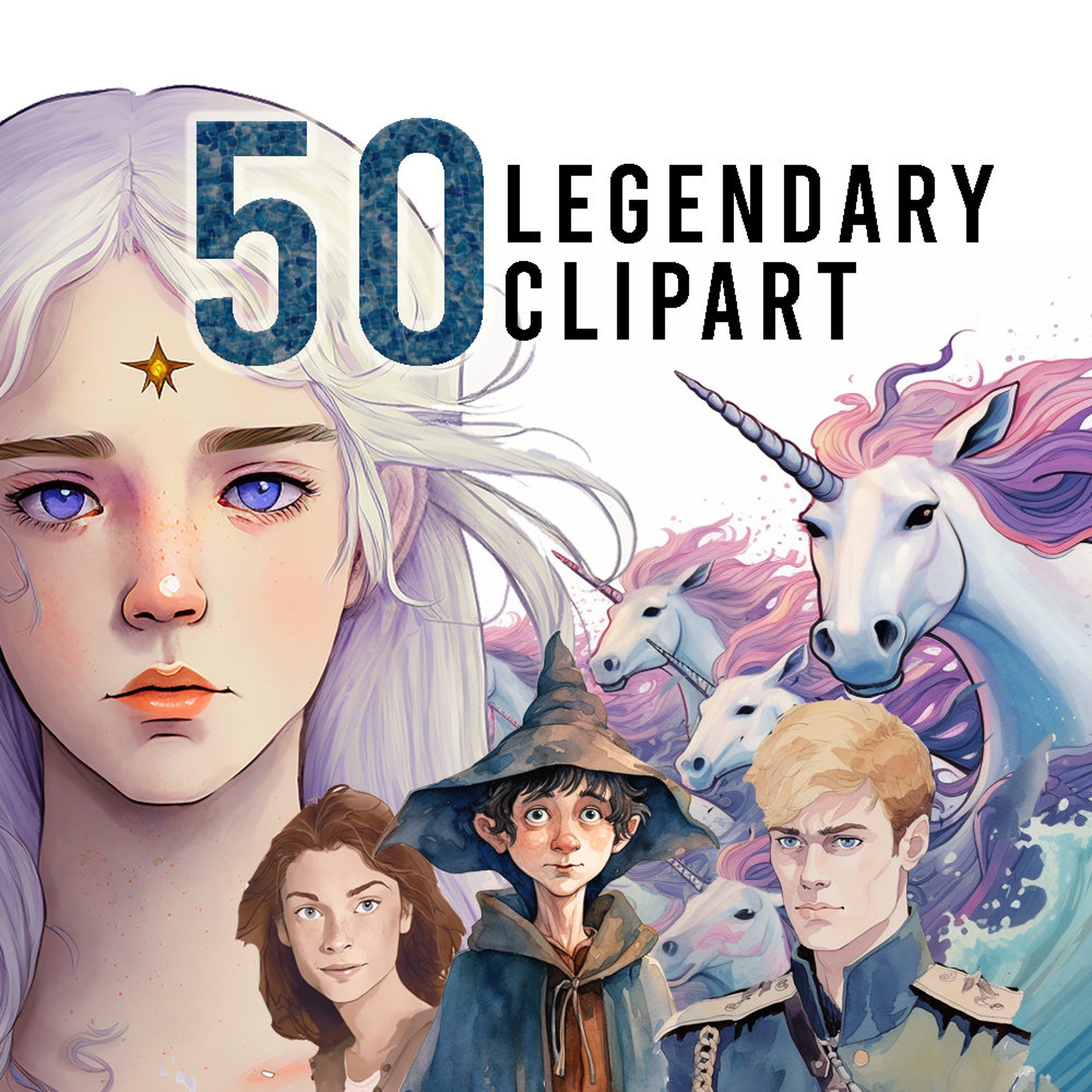 50 Legendary Mythical Images of the Last Unicorn Lore digital Download ...