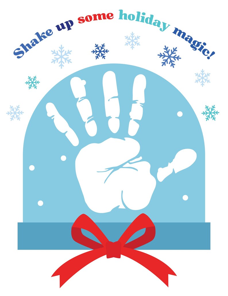 Christmas Handprint Craft Bundle, Christmas Handprint Art, DIY Craft ...