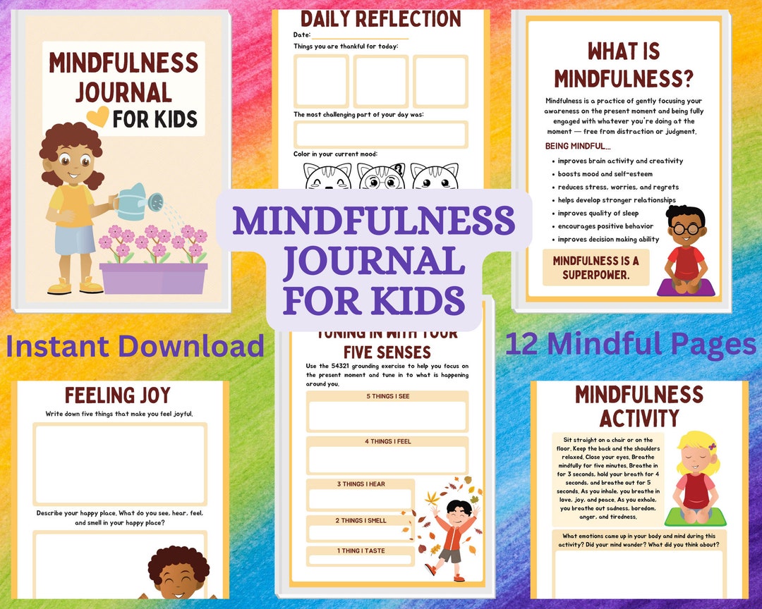 Mindfulness Journal for Kids, Kids Journal, Diary for Kids - Etsy